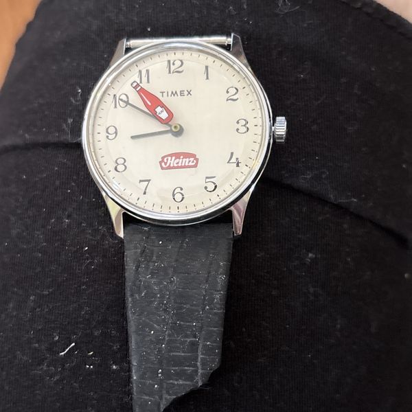 Timex Mercury Heinz Ketchup Menâ s Mechanical Wristwatch -1980â s- Runs ...