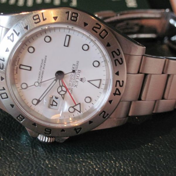 Rolex explorer 2 white face uk sale | WatchCharts Marketplace