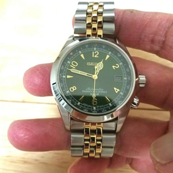 Seiko SARB017 Green Alpinist ,,, w/ STRAPS & JUBILEE BRACELET ...