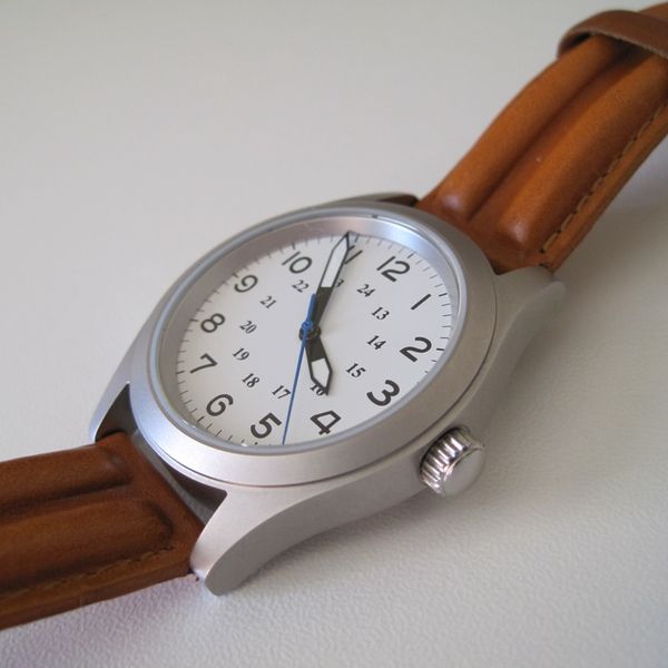 **SOLD, PF** Bead blasted flieger w/ ETA 2801, with many dials, hands ...