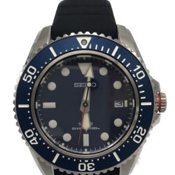 SEIKO PROSPEX diver scuba solar watch 200m waterproof SBDJ055 V157-0DP0 ...