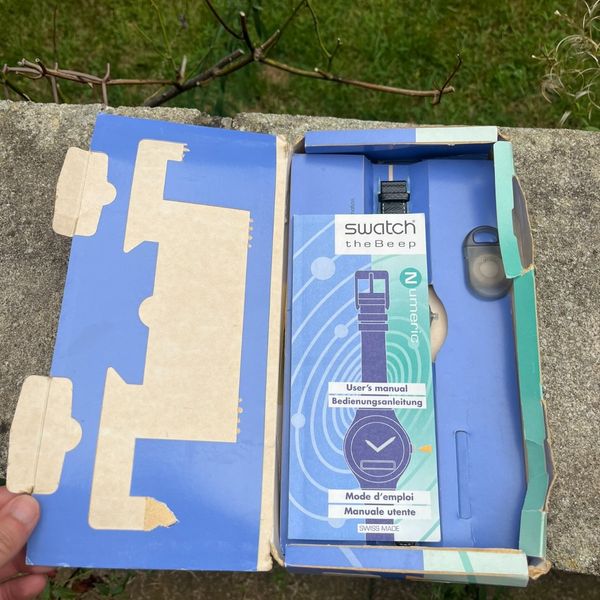 Swatch Wristwatch Swiss Made Swatch The Beep Pager Wristwatch Numeric ...