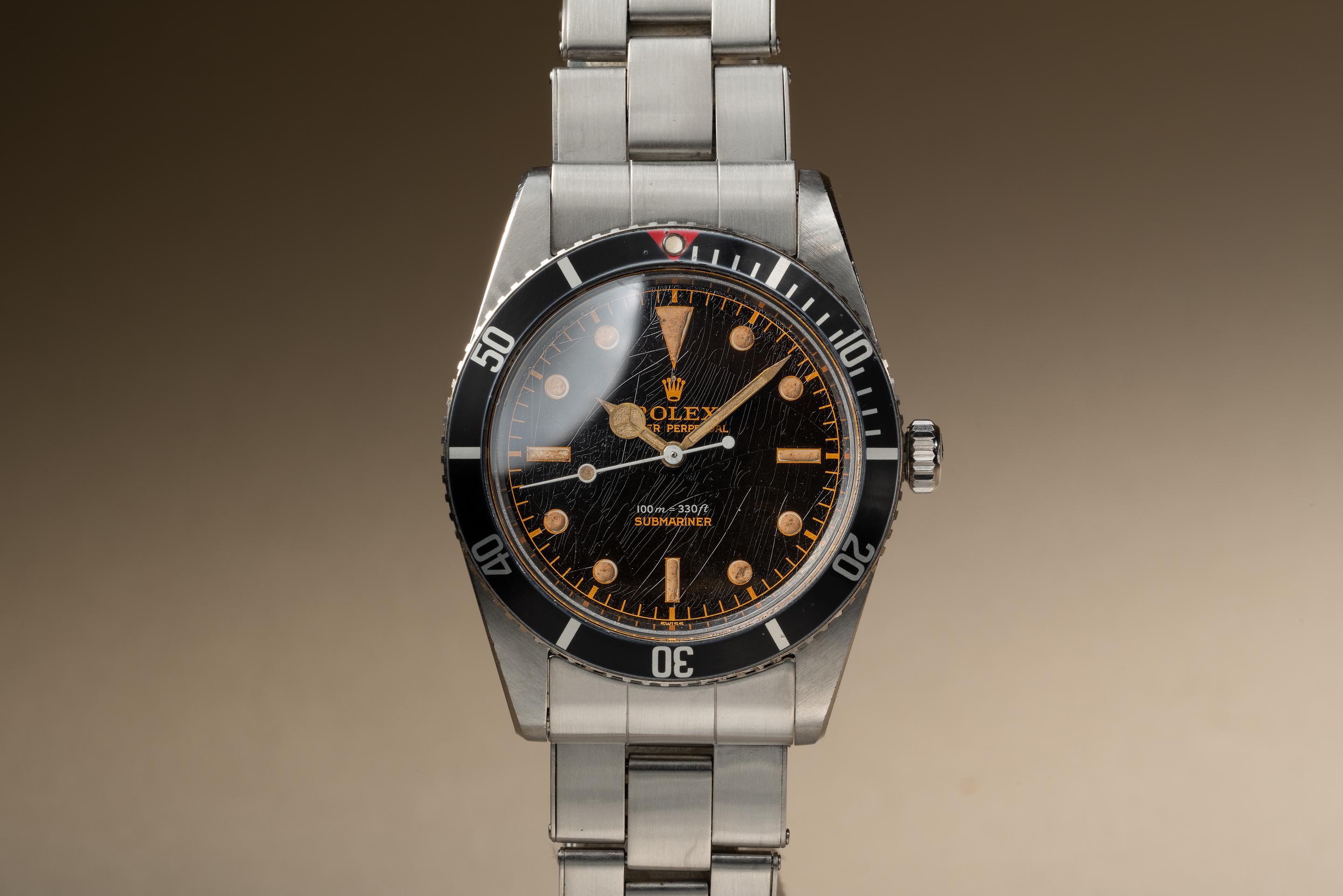 FS: 1958 Rolex Submariner 5508 Gilt Tropical Dial with Red Triangle ...