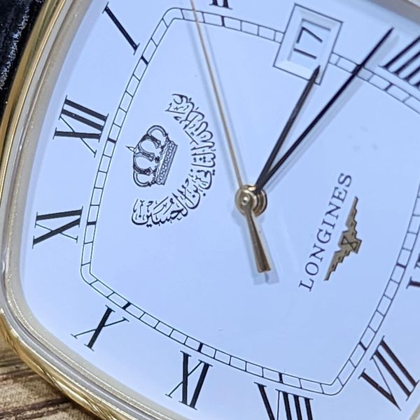 VINTAGE LONGINES KING Abdullah OF JORDAN ð ¯ð ´ QUARTZ MENS 31MM WATCH ...