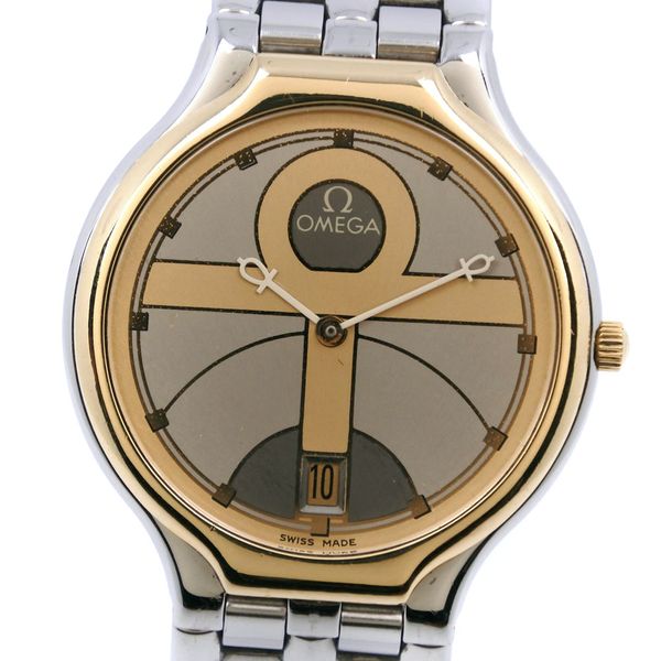 [OMEGA] Omega Deville/Devil Symbol Stainless Steel Silver Quartz Analog ...