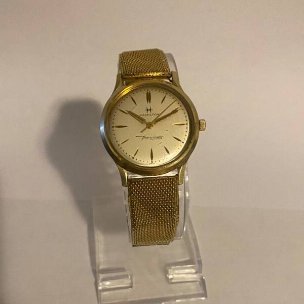 Vintage Hamilton Automatic Thinomatic - Watch - 10k Rolled Gold Bezel ...