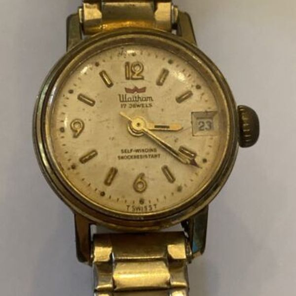 Waltham 17 Jewel Self Winding Swiss Shock Resist Waterproof Watch ...