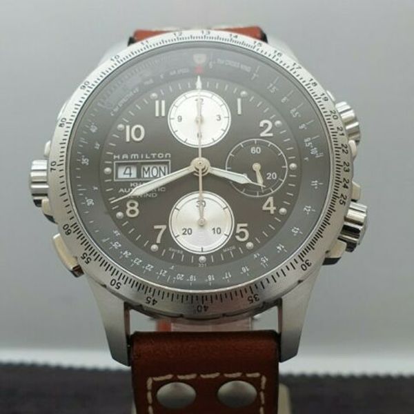 Hamilton Khaki Aviation X-Wind H77616533 Chronograph Wrist Watch for ...
