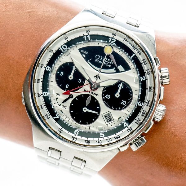 Citizen Eco-Drive Calbre 2100 Mens Watch E210-T007058 Chronograph Alarm ...