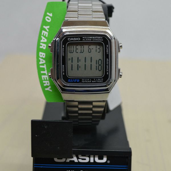 NEW Casio Men's A178WA-1A Illuminator Bracelet Digital Watch | WatchCharts Marketplace