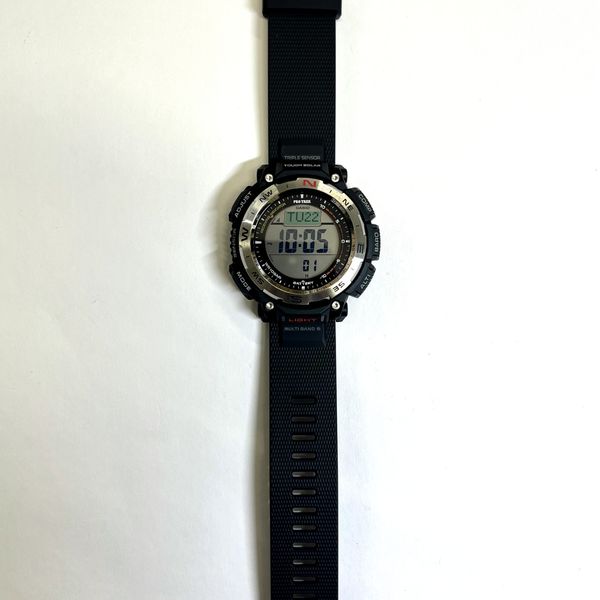 CASIO PRO TREK PRW-3400-1JF Climber Line Atomic Radio Digital Solar Men Watchã JP | WatchCharts ...