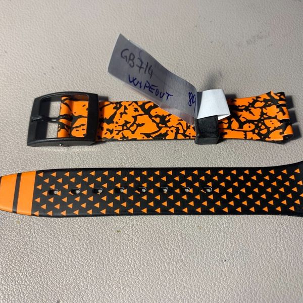 cinturino swatch GB714 Wipeout 1989 nuovo | WatchCharts Marketplace