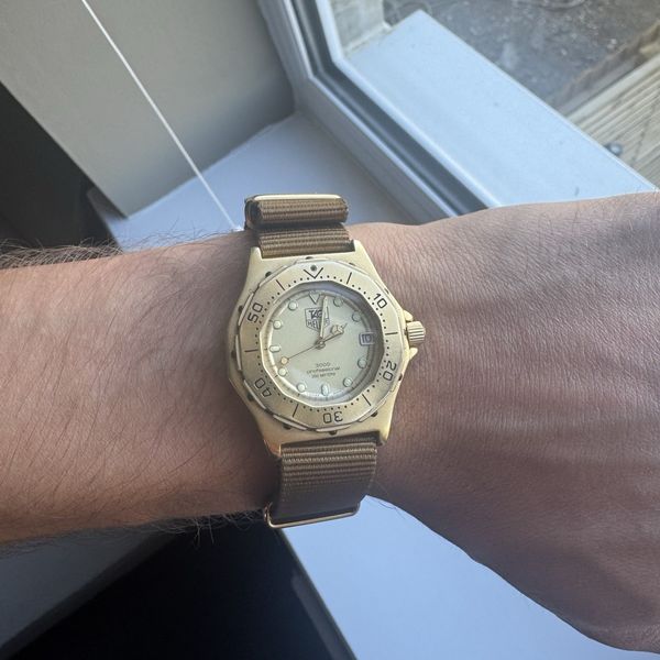 Tag Heuer 3000 Professional 200M Model No. 934.413 gents Gold ...