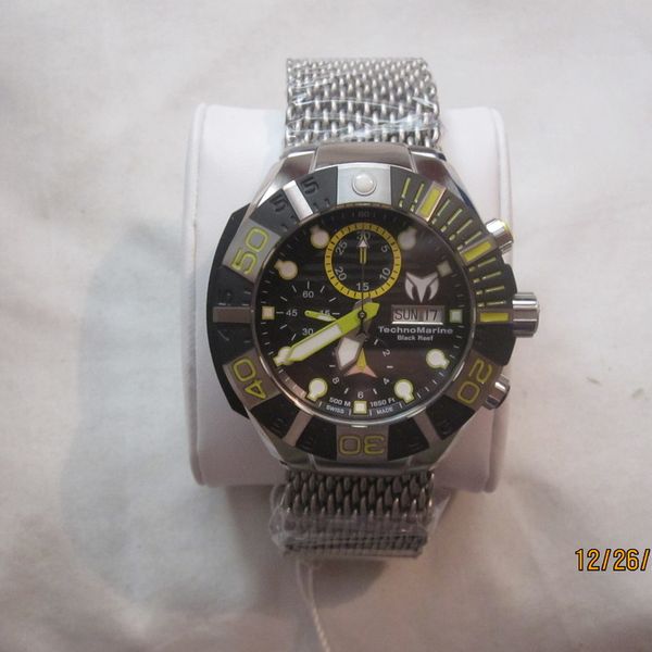 FS- TECHNOMARINE BLACK REEF VALJOUX 7750 AUTOMATIC DIVER'S CHRONOGRAPH ...