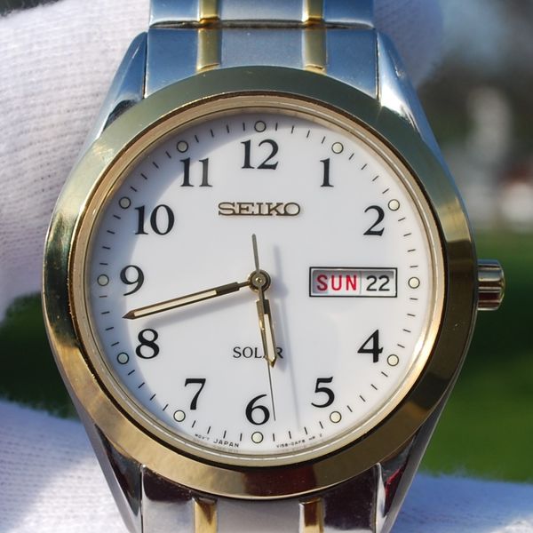 Seiko Solar Day/Date Watch - Model SNE062 | WatchCharts
