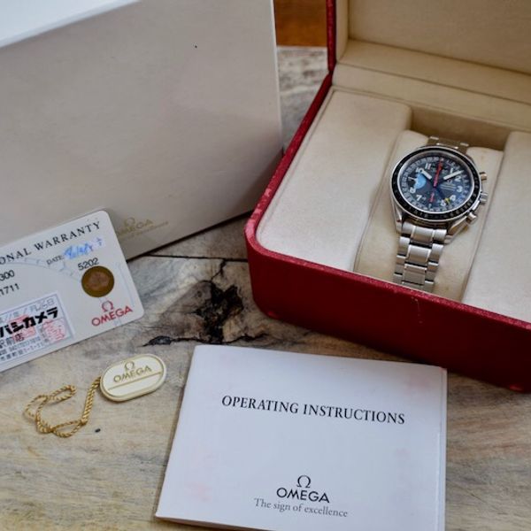 Omega Speedmaster Triple Date 3520.53 Box Papers and Hang Tag Mint ...
