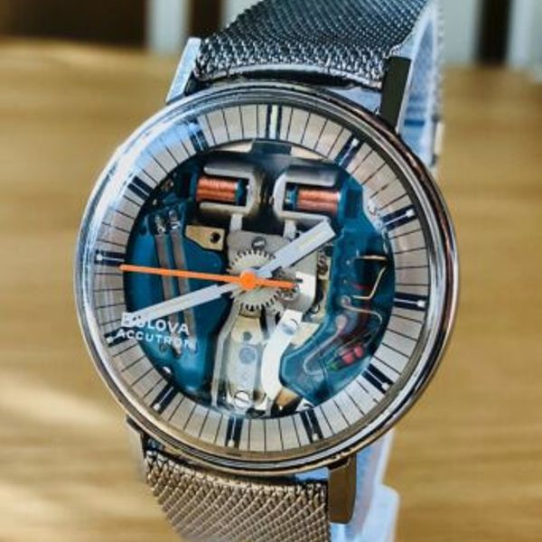 1970 Vintage & Rare Bulova 214 Accutron Large Ring FACTORY Spaceview ...