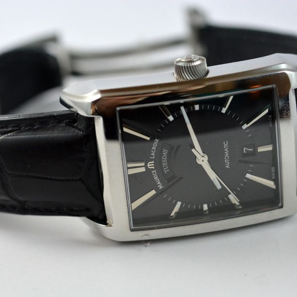 FS: Maurice Lacroix PT6247-SS001-330 Rectangulaire Automatic Dress ...