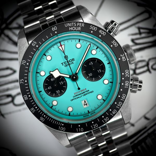 [WTS] 2025 Tudor Black Bay Chrono Turquoise “Flamingo Blue” 79360N Full ...