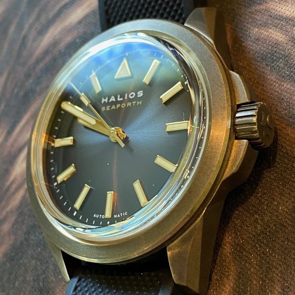 [$840 USD] FS: Halios Seaforth bronze w/grey fume dial (extra straps ...