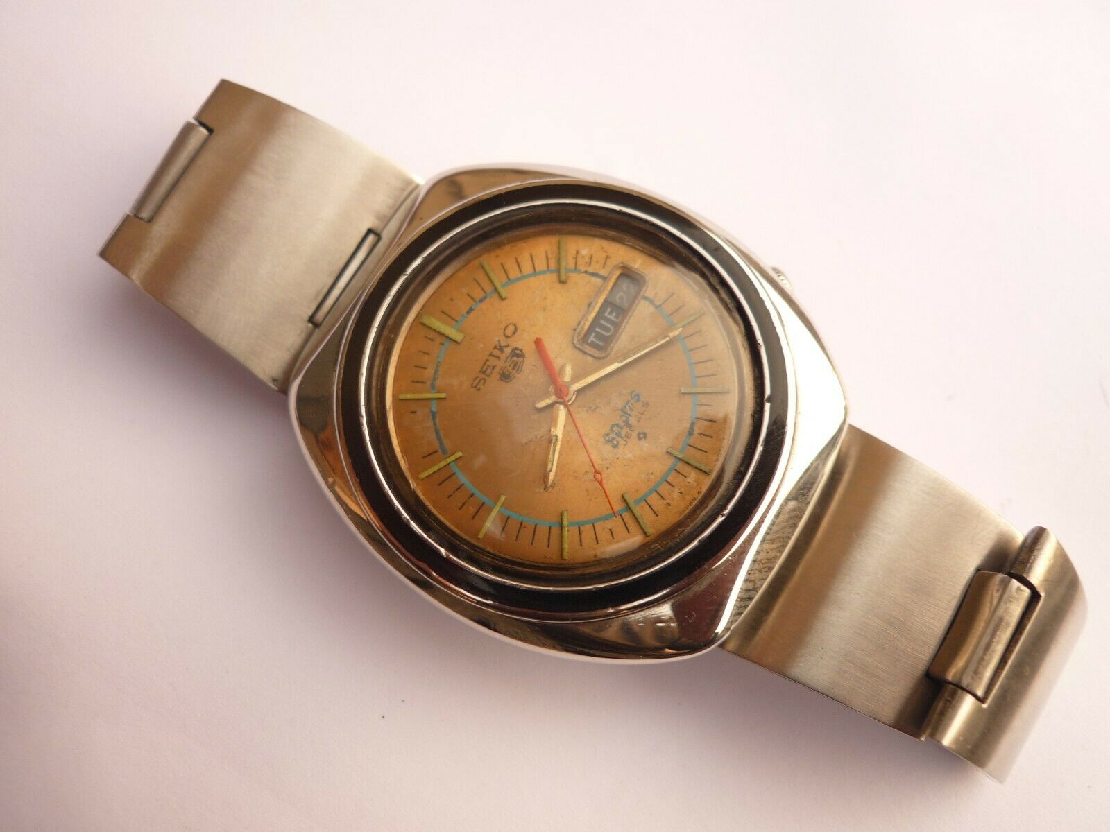 Seiko 5 Sports Automatic 21 Jewels 6319-8010 Vintage Watch Japan ...