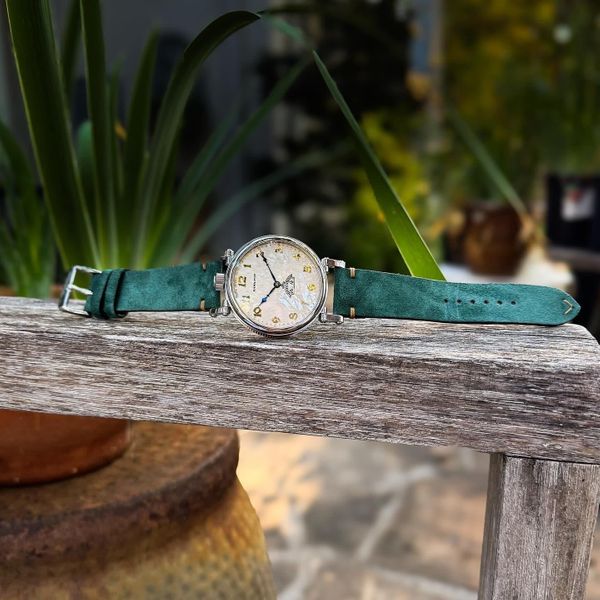 [WTS] 44 mm Hamilton pocket watch conversion with a bark dial and ...