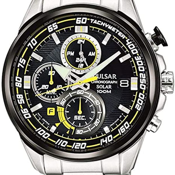 Set product Pulsar Seiko SEIKO Pulsar solar chronograph watch WRC model ...