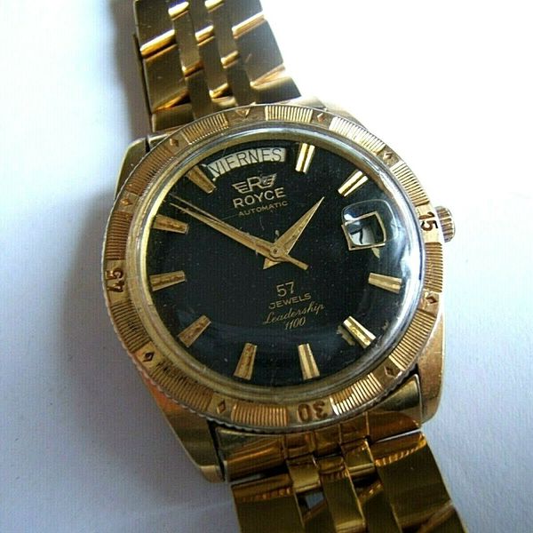 VTG ROYCE LEADERSHIP 1100 DAY DATE PRESIDENT AUTOMATIC JUMBO 38MM ...