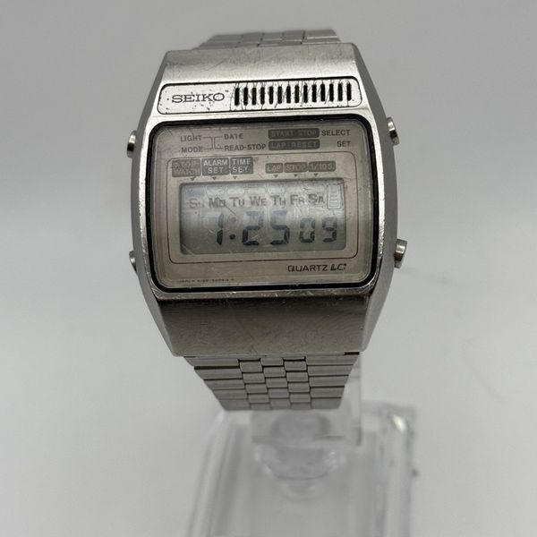 Vintage Seiko A159-5009 Chronograph LCD Digital Watch. 1978 35MM ...