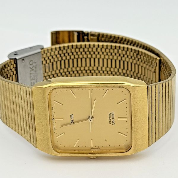 SEIKO SX 5Y95-5000 Gold Tank Square Men Quartz Watch | WatchCharts ...