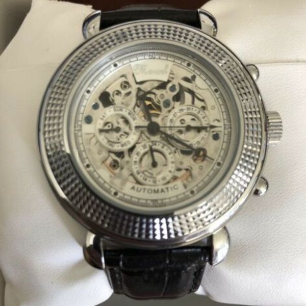 Marcel Drucker Collection Skeleton Automatic Men’s Dress Watch ...