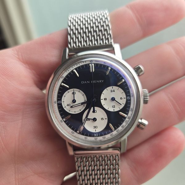 DAN HENRY Men's Wristwatch 1964 Gran Turismo Chronograph Tricompax ...