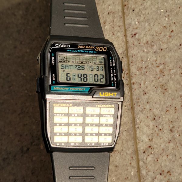 Casio DBC-310 DATABANK 300 Vintage Digital Calculator Watch (Read ...
