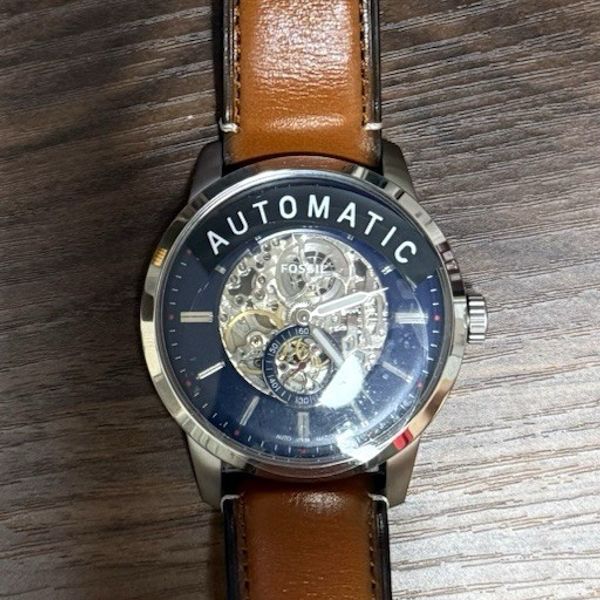 Fossil Townsman Automatic Skeleton Blue Dial Men's Watch ME3154 ...