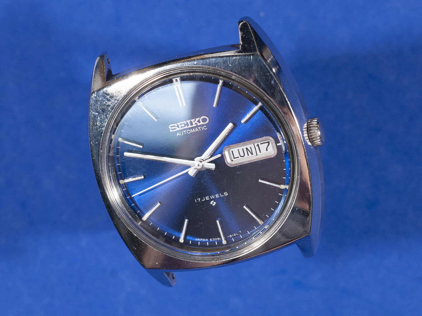 Vintage Seiko 6309-8089 Automatic 17 Jewels Blue Face | WatchCharts