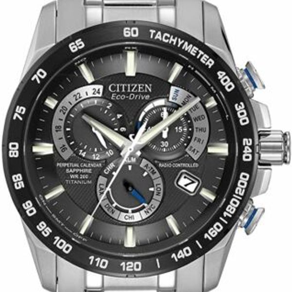 Citizen Eco-Drive Perpetual Atomic Timekeeping Titanium Men's Watch ...