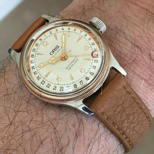 Oris Big Crown Pointer Date Automatic Two-tone Watch Reference:7400B | WatchCharts Marketplace