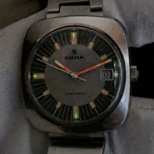 Gents Edox Swiss Made Automatic Watch with ETA 2472 with 21 Jewels and ...