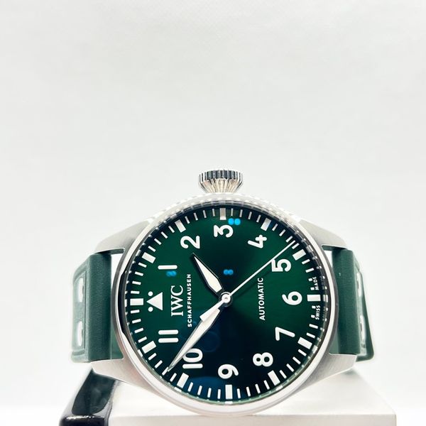 Brand New IWC Big Pilot IW329306 Green Dial Automatic Steel Casing ...