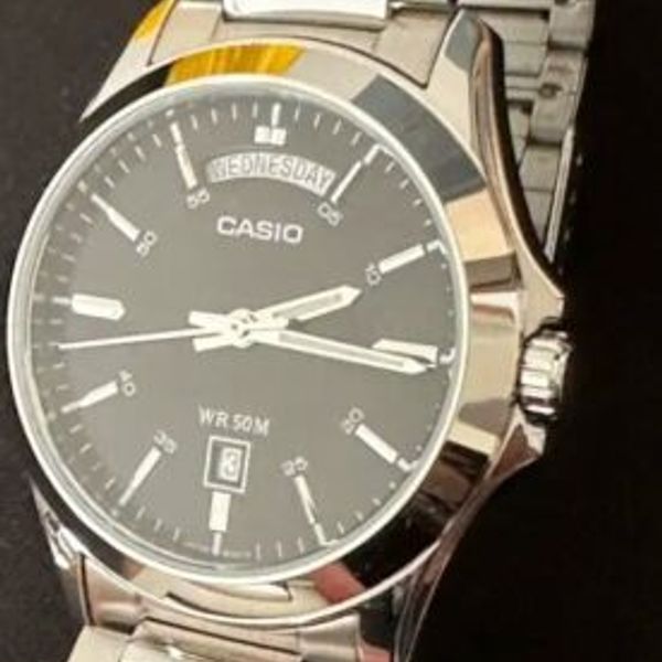 Casio â President Styleâ Day Date Quartz Watch | WatchCharts Marketplace