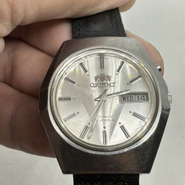 Vintage Orient 3 three star Tristar Men's automatic watch with day date ...
