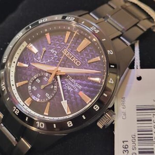 NUEVO SEIKO PRESAGE SPB361 GMT SERIE DE BORDES AFILADOS EDICIÓN ...