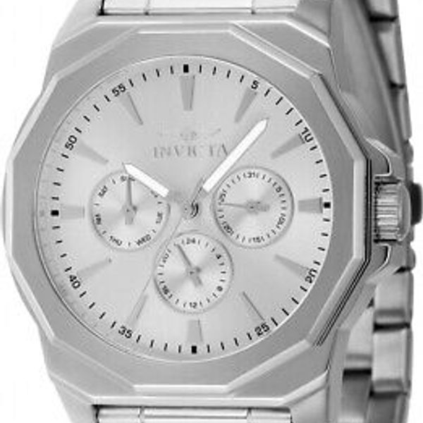 Invicta Speedway Date-Day Quartz Silver Dial Men's Watch 46843 ...