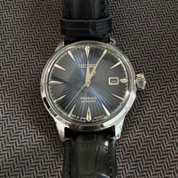 SEIKO SRPB41 Men's Presage Automatic Blue Dial Stainless Steel Watch ...
