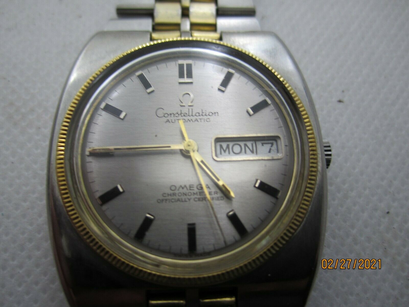 Omega Constellation Chronometer Ref. 168.045, cal. 751 2 tone 24 jewels ...