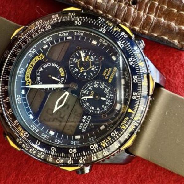 CITIZEN Blue Angels Navihawk Quartz. Model C300 Men's World Time Watch ...
