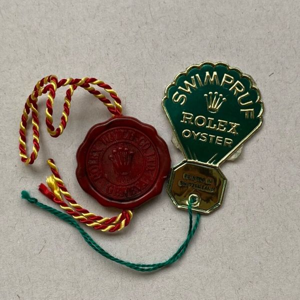1960's Vintage Rolex Hang Tag Red Wax Seal Set 5512 5513 1675 1019 1016 ...