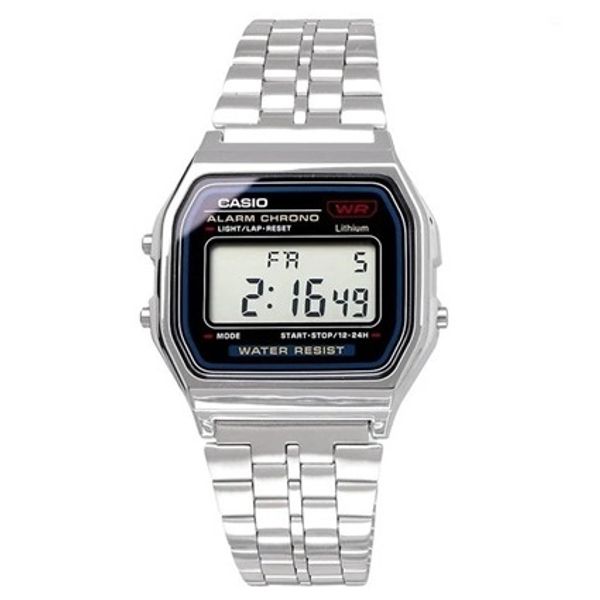 [Chrono Hustle] Casio A159 Stainless Steel Strap Men Watch A159W-N1DF ...