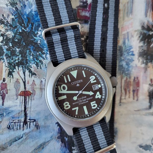 [WTS] Citizen "Ray Mears" Promaster Tough Eco-Drive Titanium | WatchCharts