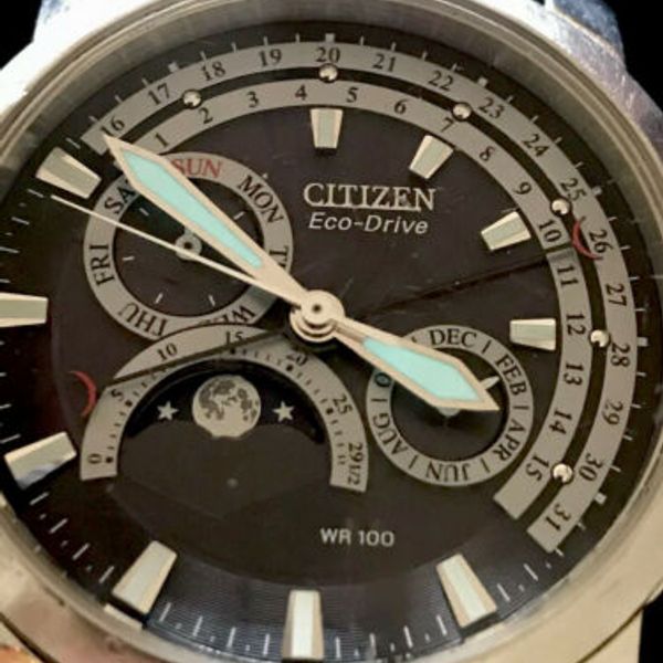 Citizen Eco Drive Moon Phase 8651! Rare Movement No Reserve! | WatchCharts